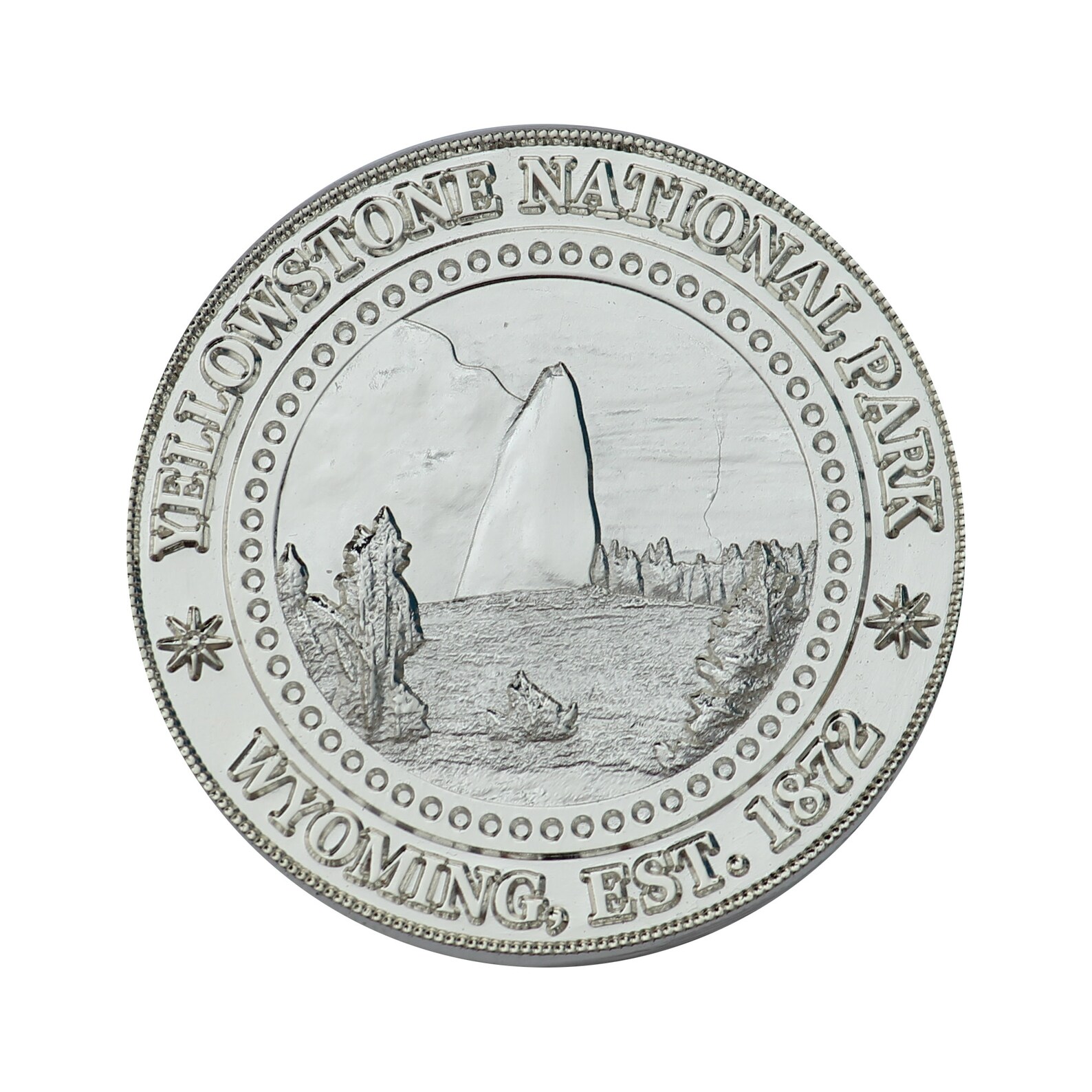 Yellowstone National Park Coin, Silver, Collector, Unique, Medallion - Etsy