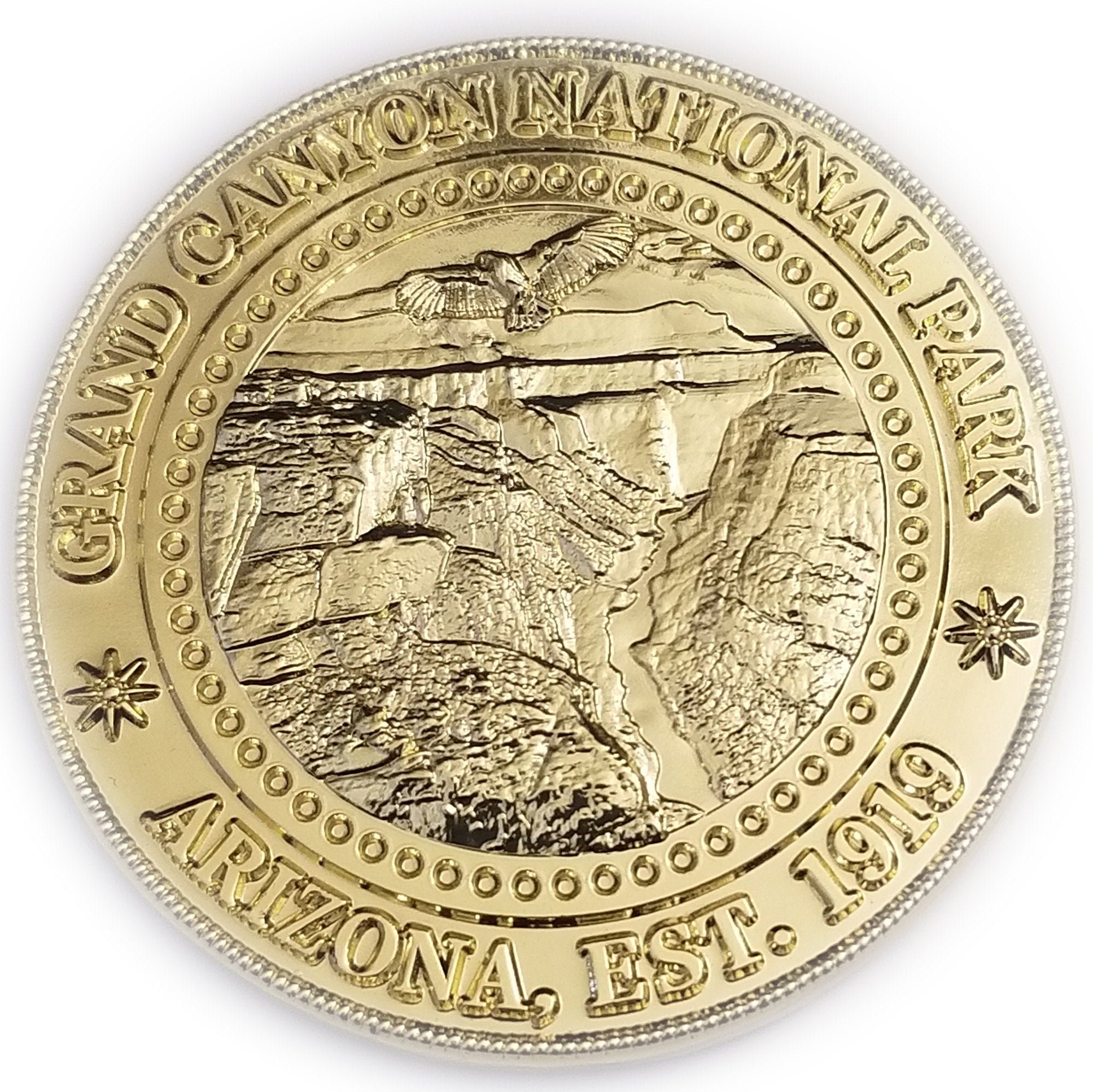 Grand Canyon National Park Coin, Gold, Collector, Unique, Medallion - Etsy