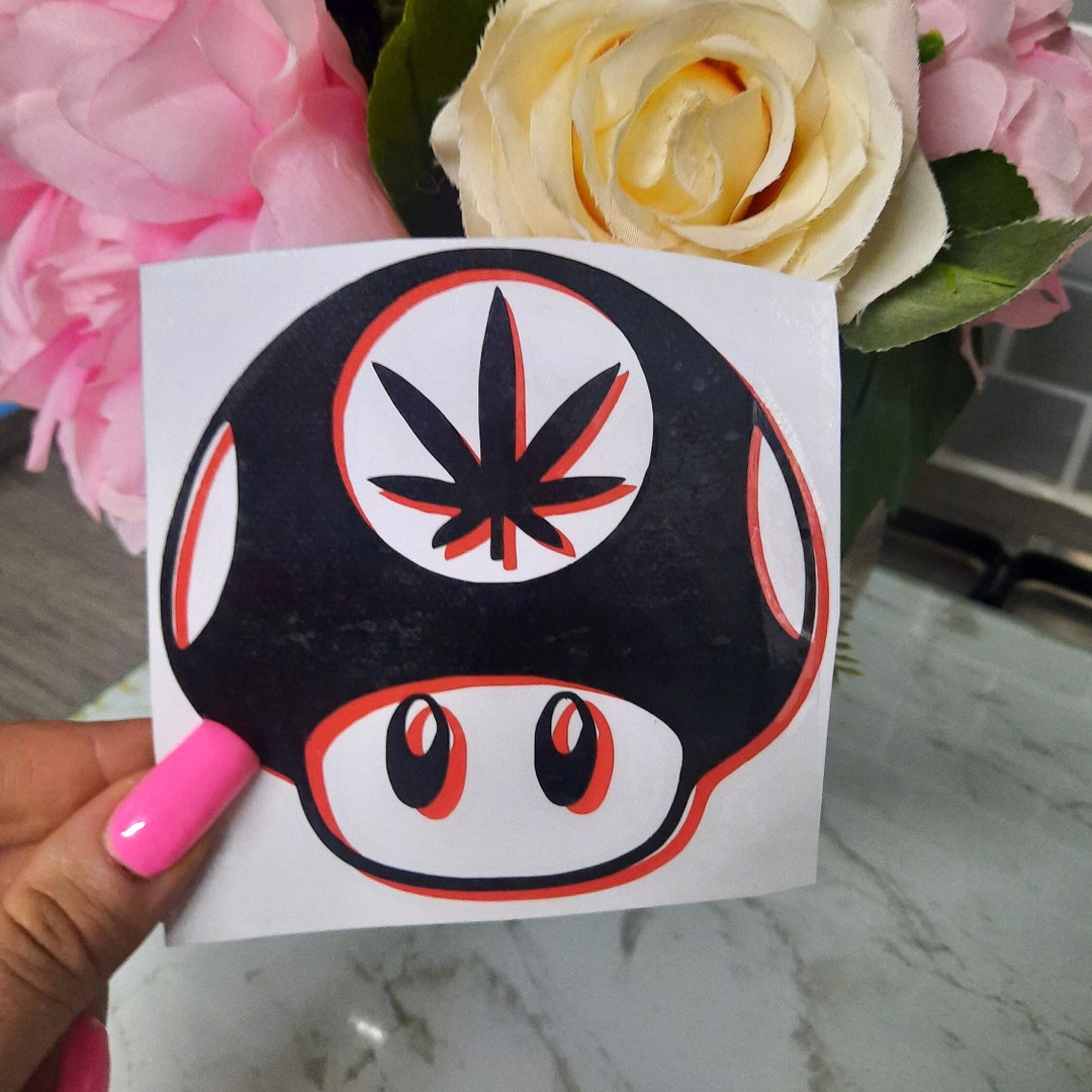 Weed Vinyl Decal 3D Effect Decal Marijuana Decal Pot - Etsy