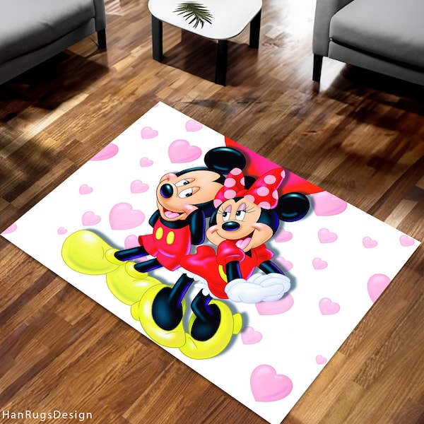 Mickey Mouse Rug - Etsy