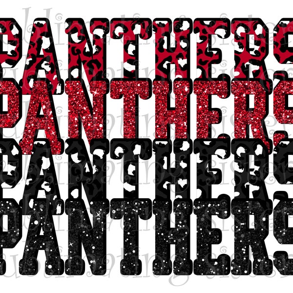 Panthers Red and Black Png - Etsy