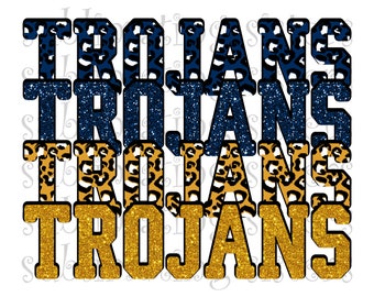 Gold Trojans Png - Etsy