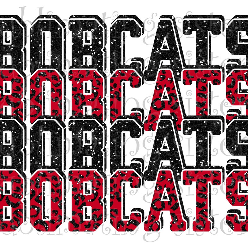 Red Bobcats Png - Etsy