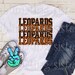 Leopards, High School Mascot, Orange and Black, Custom Stacked Design ...