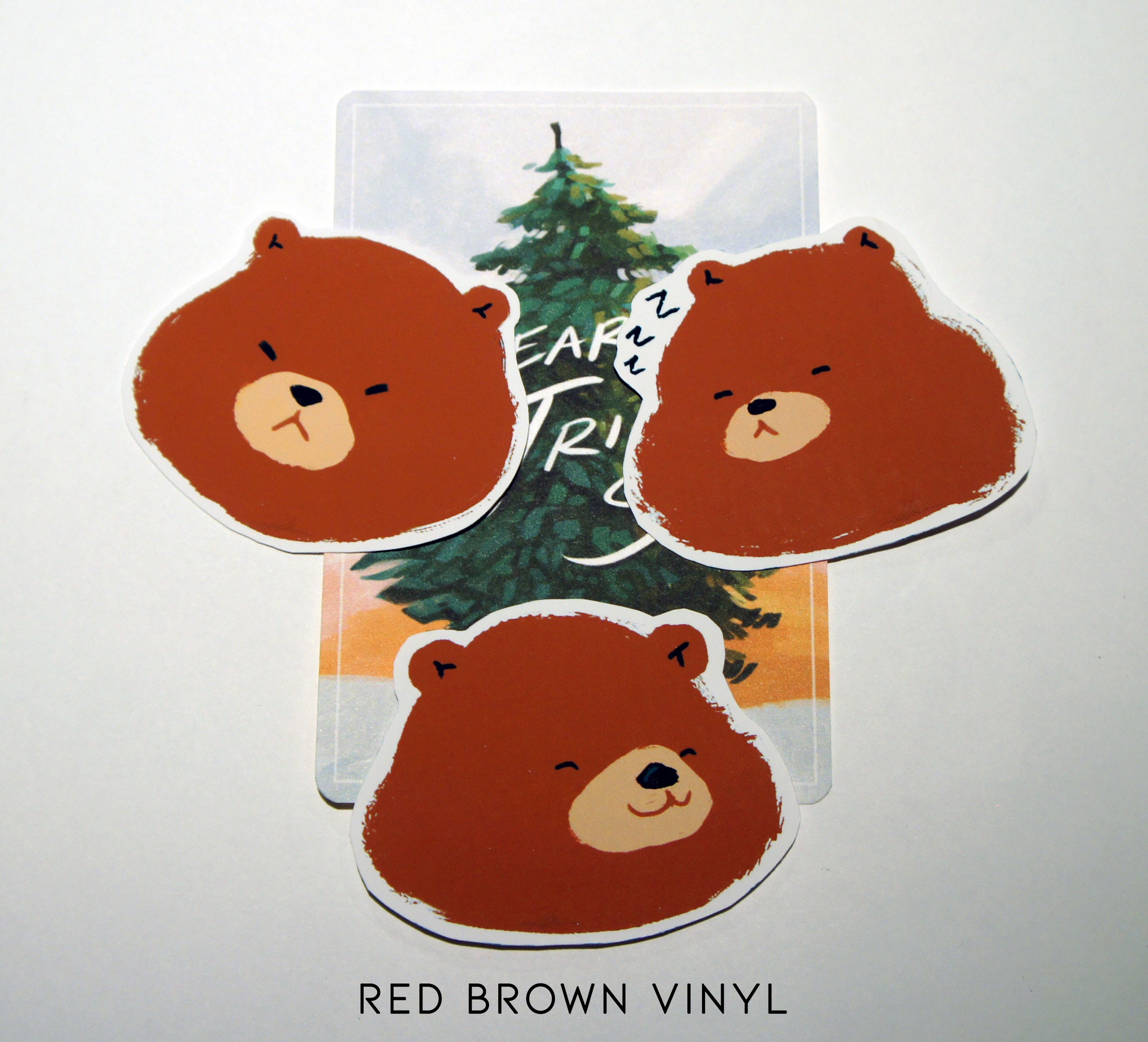 Bear Trio Set of Three Sticker Pack - Etsy