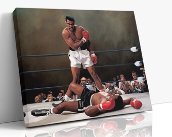 Muhammad Ali Knockout Poster - Etsy