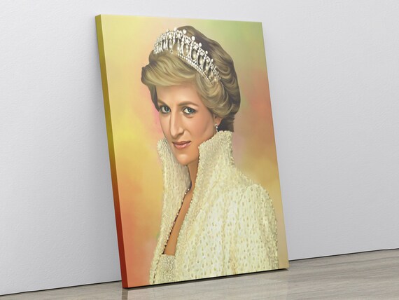 Princess Diana Wall Art Princess Diana Canvas Print Princess | Etsy