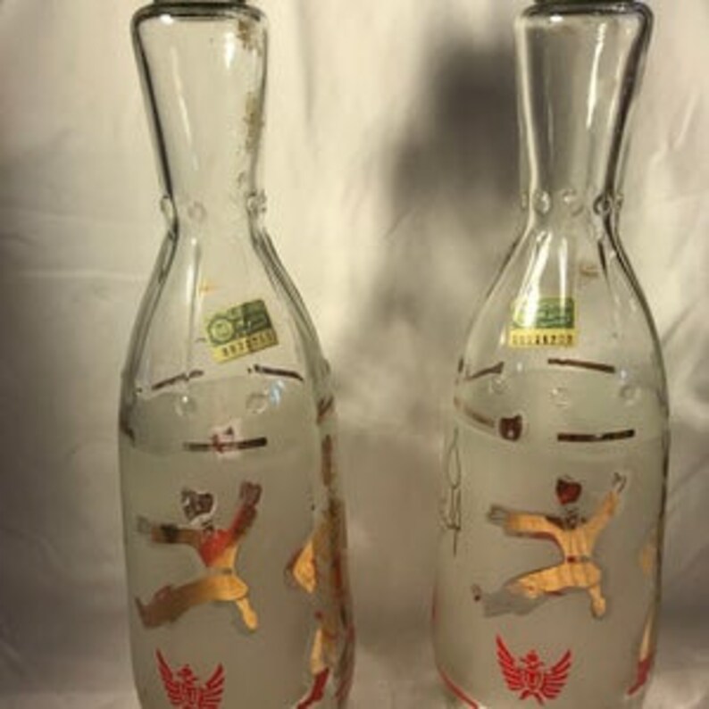 Two Arrow Vodka Russian Men Vodka Bottles 1960's - Etsy