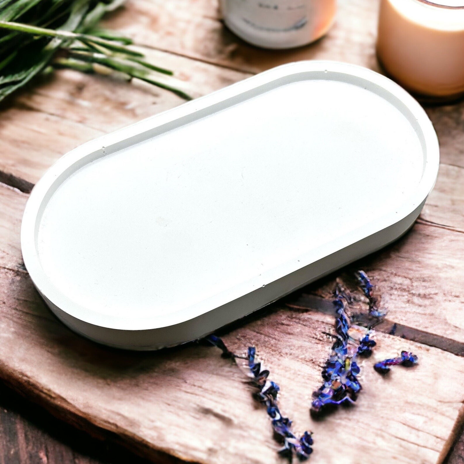 Large Size Oval Silicone Tray Mold With Rim Casting Mould, Jewelry ...