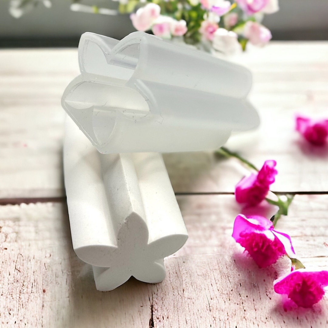 Small Star Pillar Silicone Casting Mold for Concrete, Plaster, Resin ...