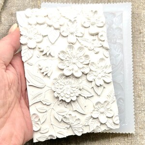 Flower Relief Mold Detailed Flower Casting Mould Blossom - Etsy