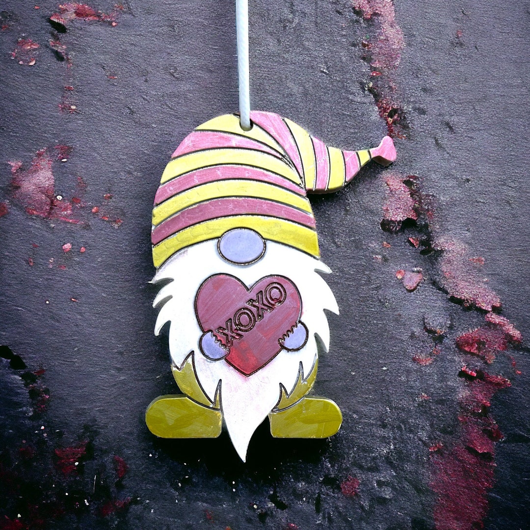 XOXO Gnome Silicone Casting Mold, Valentine's Day Love Theme, Epoxy ...