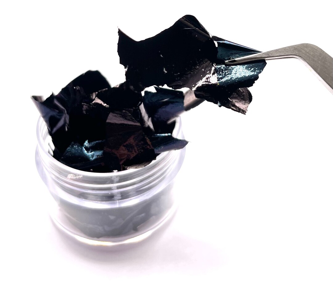 Black Foil Pieces, Resin Filler, Epoxy Resin Filler, Nail Decoration ...