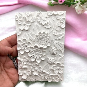 Flower Relief Mold, Detailed Flower Casting Mould, Blossom Pour Mould ...
