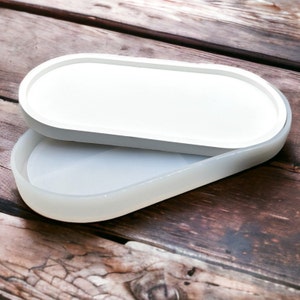 Large Size Oval Silicone Tray Mold With Rim Casting Mould, Jewelry ...