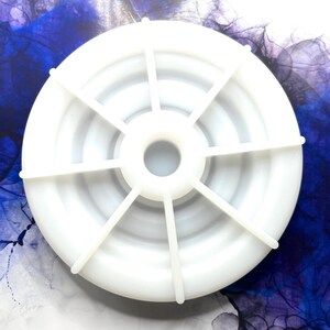 Taper Candle Holder Silicone Mold, Base With Grooves Candle Holder ...
