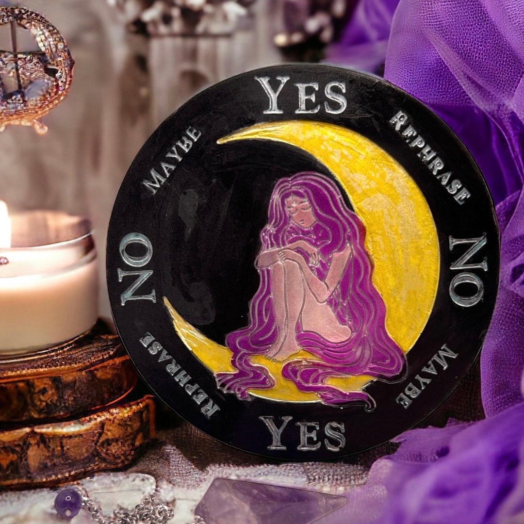 Moon Goddess Pendulum Board Silicone Mold, Mystical Pendle Oracle ...