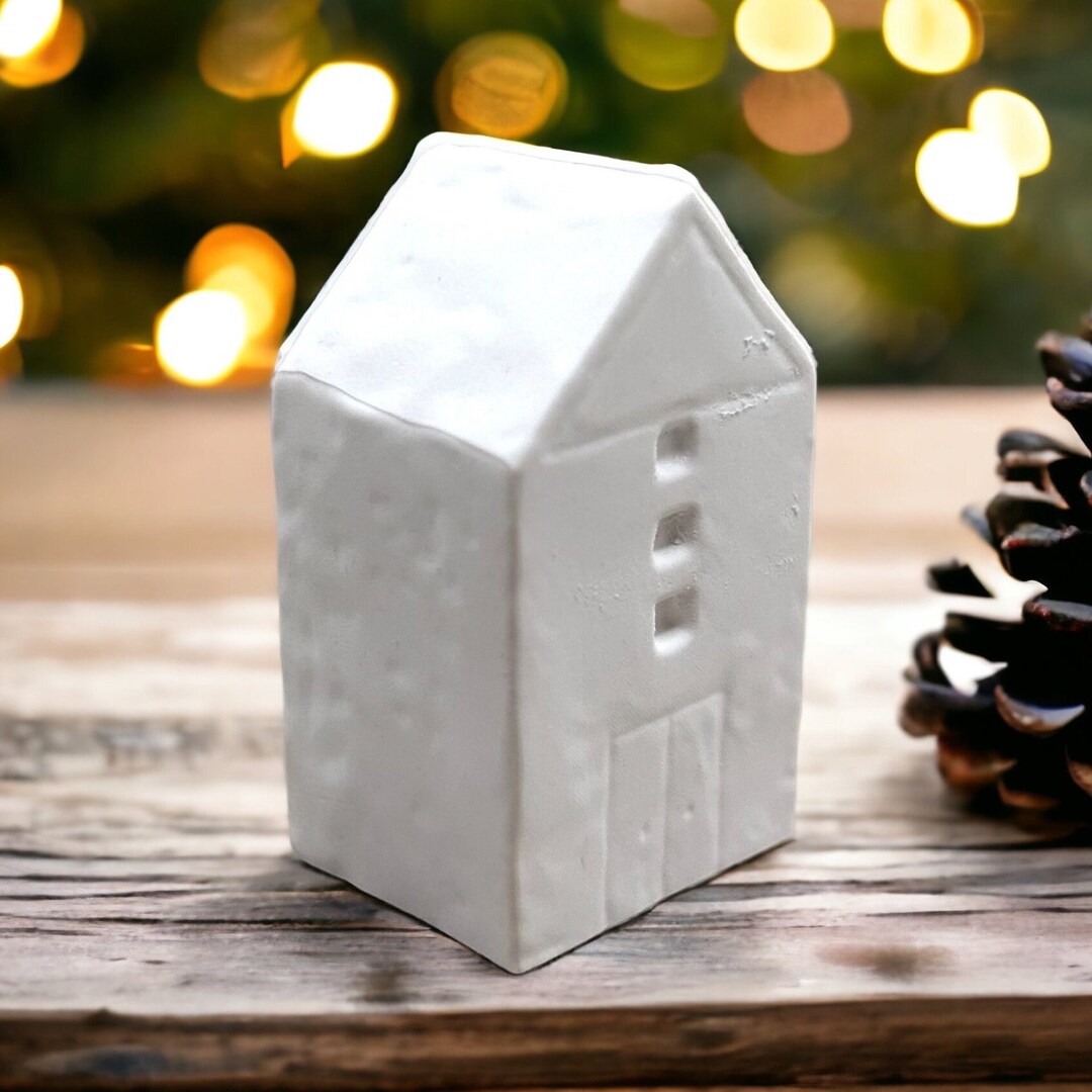 Miniature House Silicone Casting Mold for Concrete, Plaster, Resin ...
