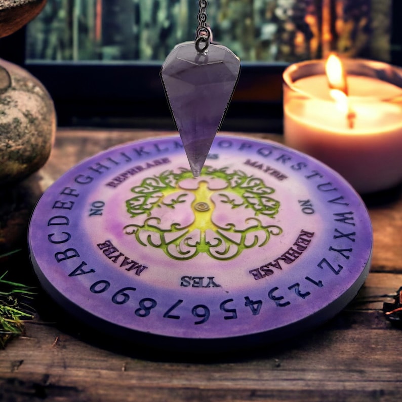Spiral Goddess Pendulum Dowsing Board Silicone Mold, Tree of Life ...