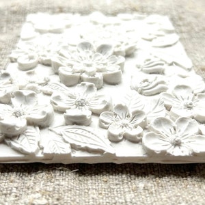 Flower Relief Mold Detailed Flower Casting Mould Blossom - Etsy