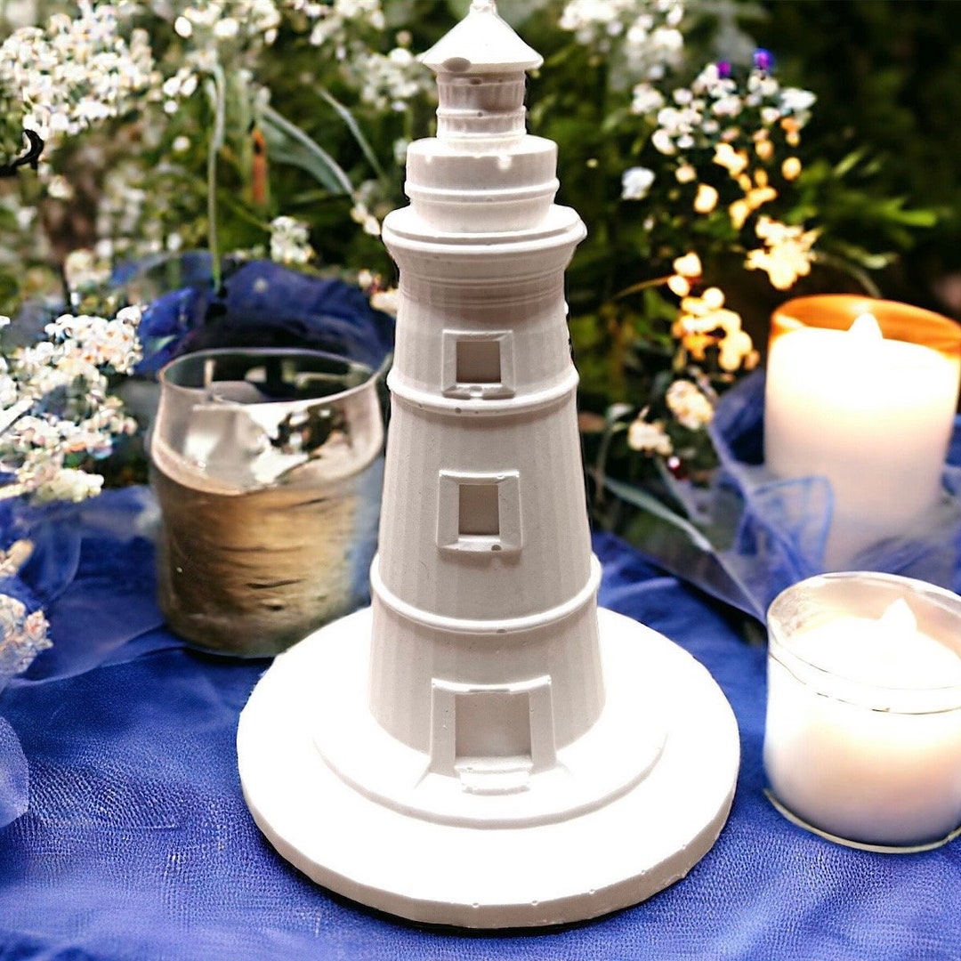 Lighthouse Silicone Casting Mold, Concrete Resin Jesmonite Beacon Tower ...