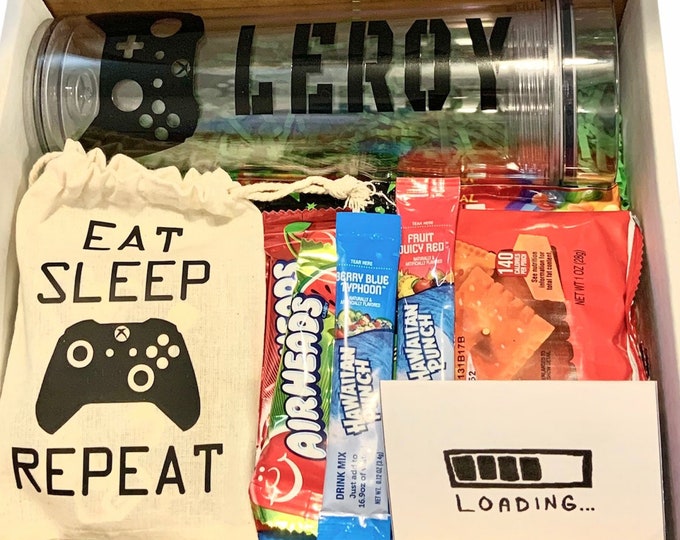Gamer Gift Box, Tween Boy Gift, Gamer Tumbler, Gift for Teens, Gift for ...