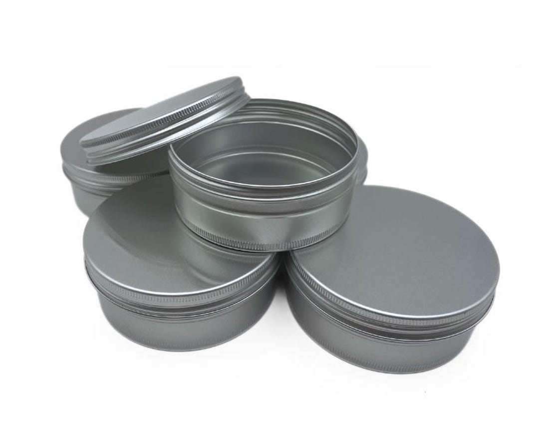 75g Aluminium Tins With Lids | Small Metal Storage Containers for Balms ...