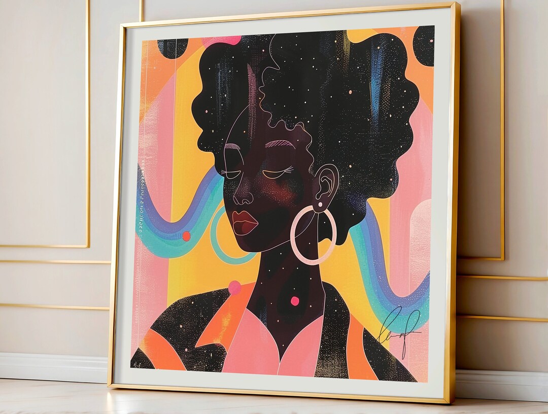 Pastel Power Matte Poster Visual Poetry Afrocentric Wall Art ...