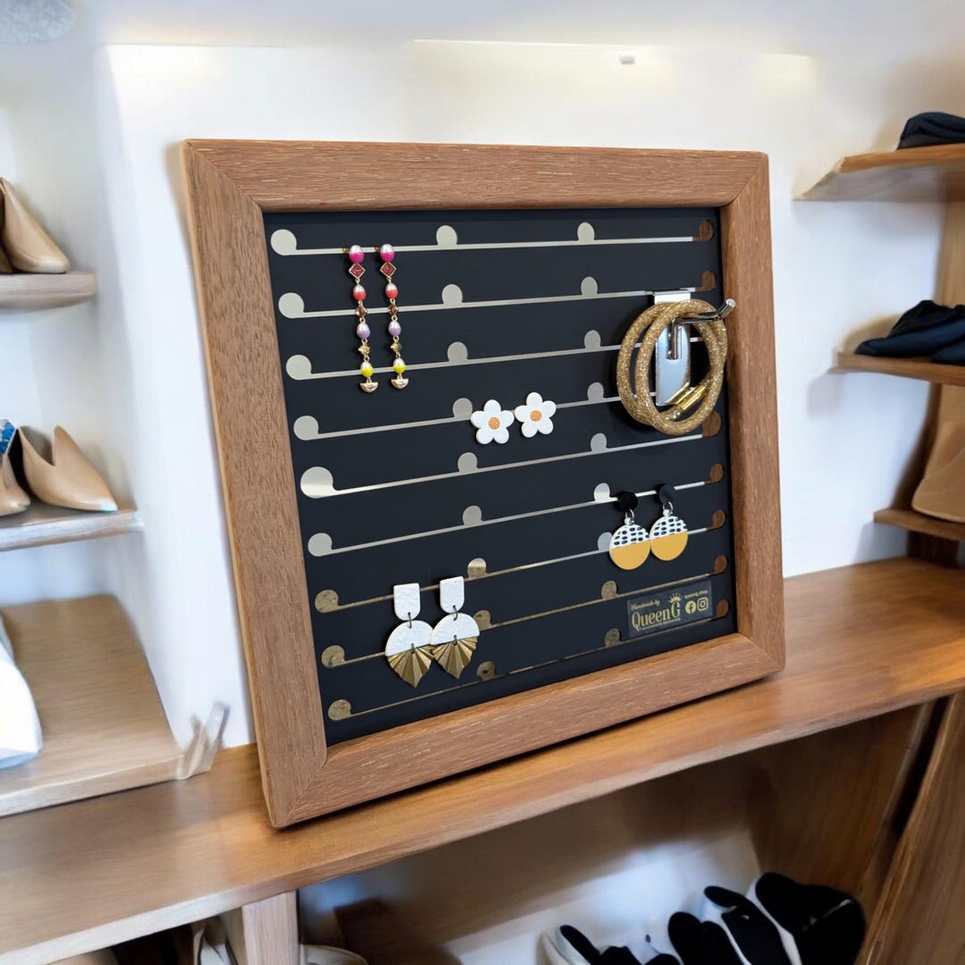 The ULTIMATE Earring Holder Small Size Fits 99 Pairs, Hangs or Stands ...