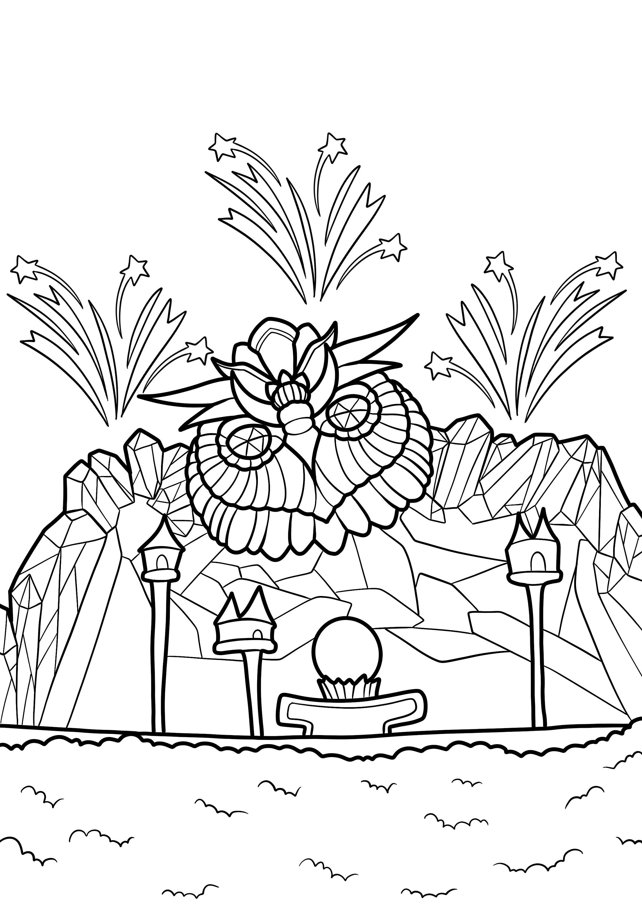 EDC Festival Coloring Pages 8 Coloring Pages Electric Daisy | Etsy