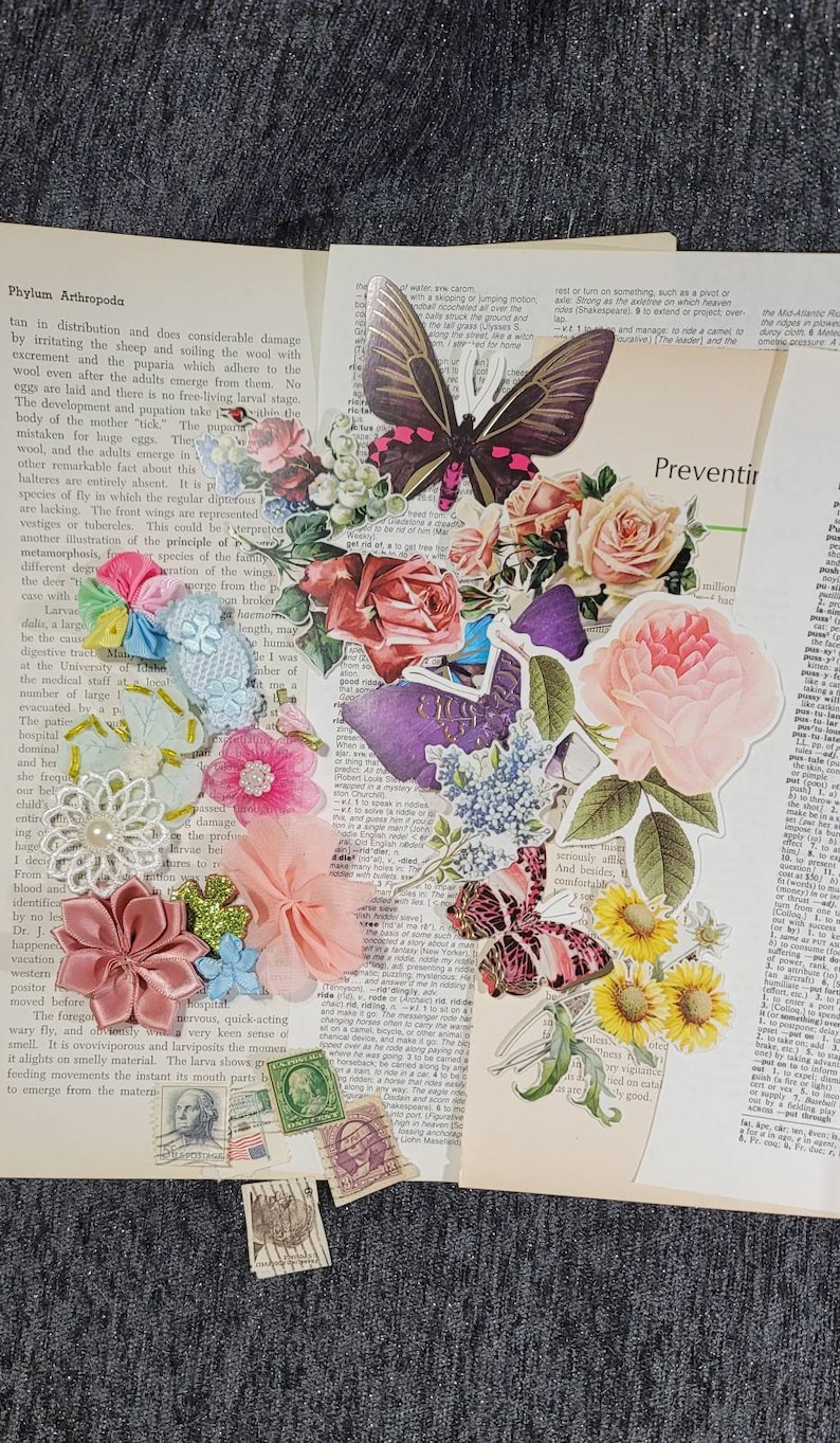 50 Pieces of Junk Journal/ Scrapbook Ephemera Grab Pack - Etsy