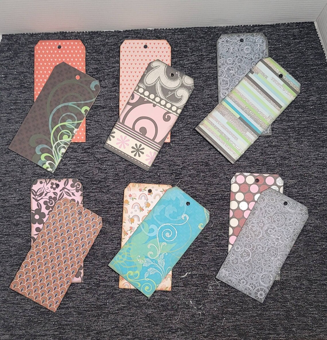 Large Decorated Tags Gift Tags, Ephemera, Journal Supplies - Etsy