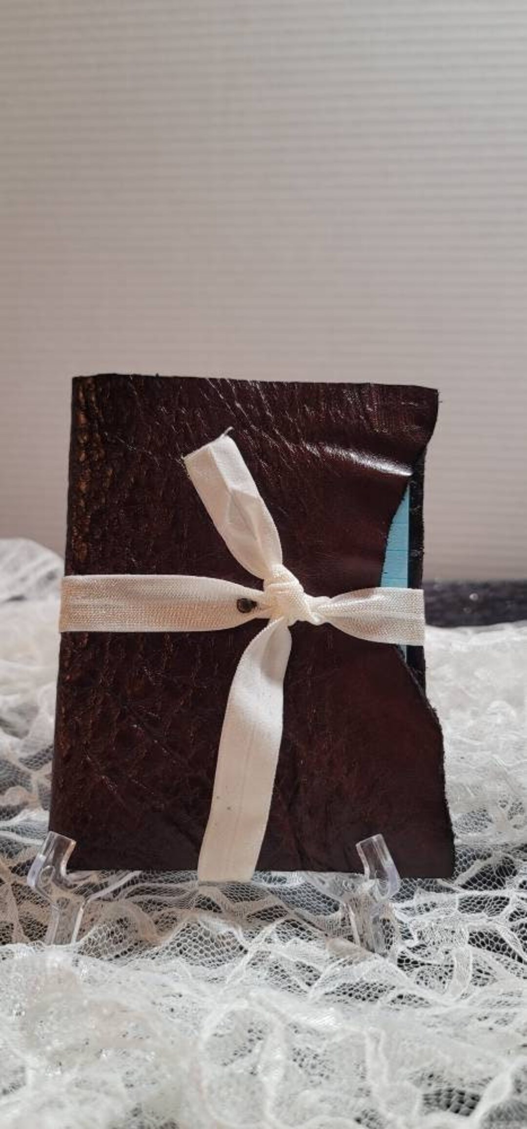 Small Leather Notepad Portfolio, Mini Traveler's Notebook - Etsy