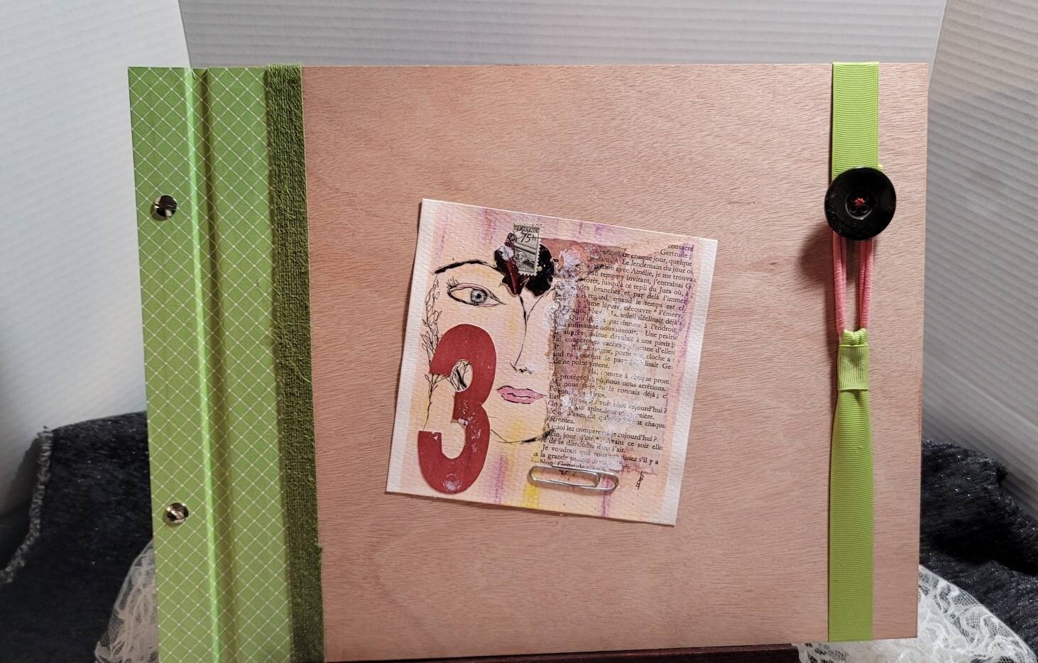 Handmade Wood Watercolor Sketchbook, Journal, Notebook, Scrapbook ...