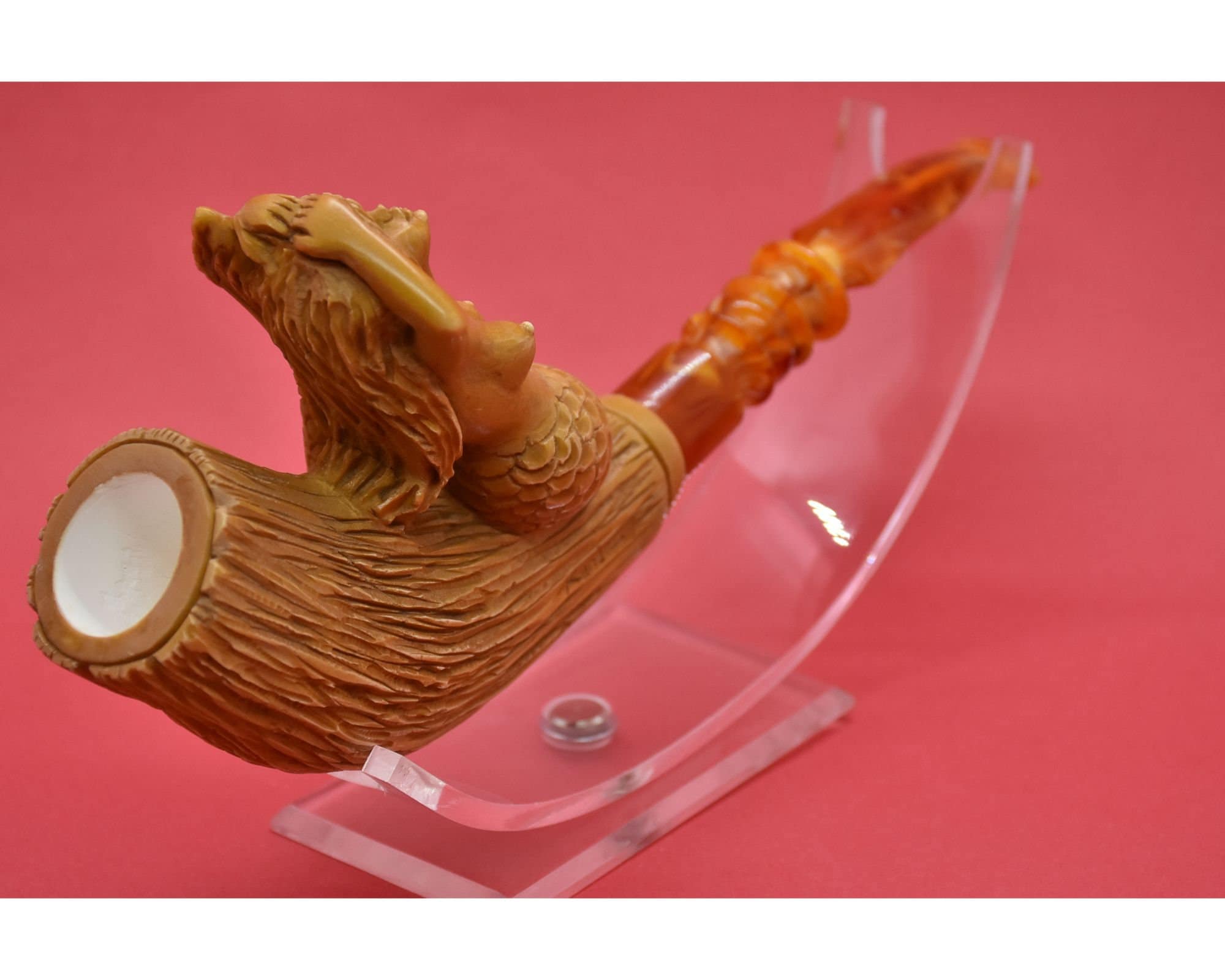 Stranded Mermaid Pipe From Meerschaum, Naked Woman Pipe, Hand Carved ...