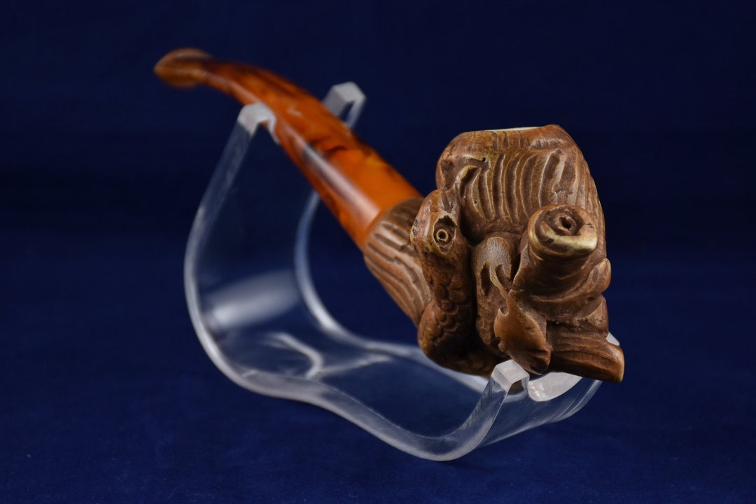 Froschpfeife, Handgemachte Pfeife, Meerschaumpfeife, Geburtstagspfeife ...
