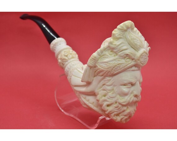 Long Stem Pipe Ottoman Sultan Pipe Meerschaum Pipe King | Etsy