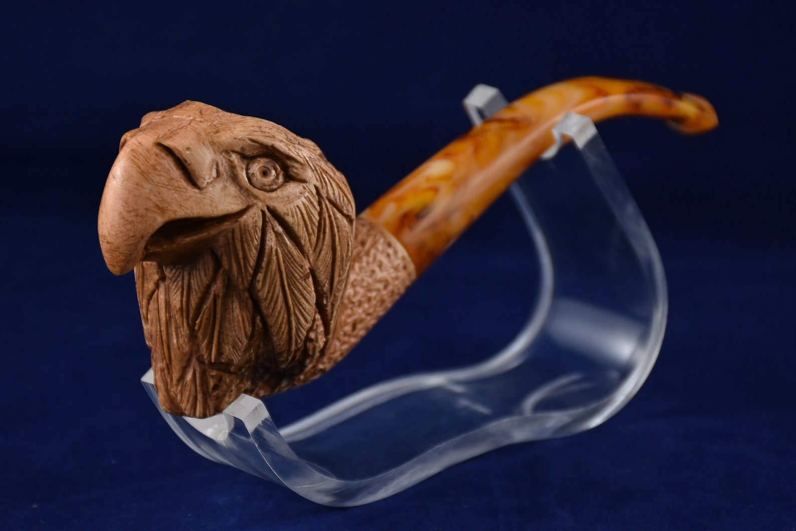 Eagle Pipe, Bird Pipe, Meerschaum Pipe, Birthday Pipe, Hand Carved and ...