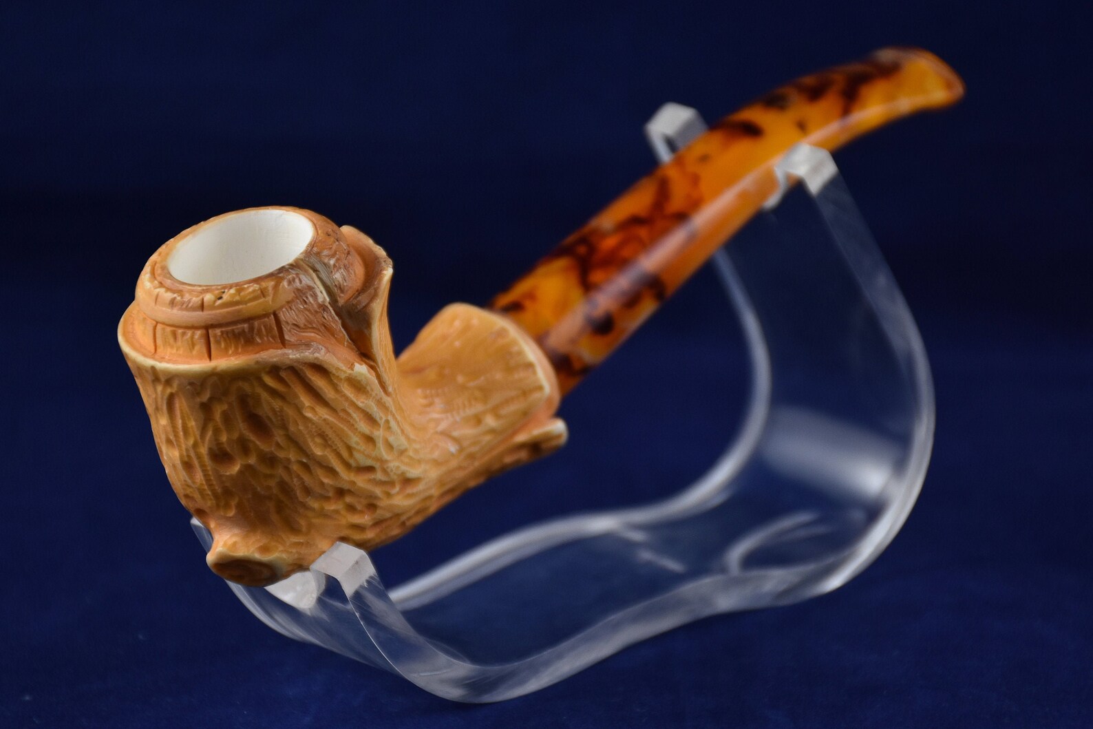 Rose Pipe, Flower Pipe, Meerschaum Pipe, Birthday Pipe, Hand Carved and ...