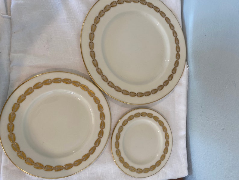 Vintage Lenox Antoinette Ivory Plates - Etsy