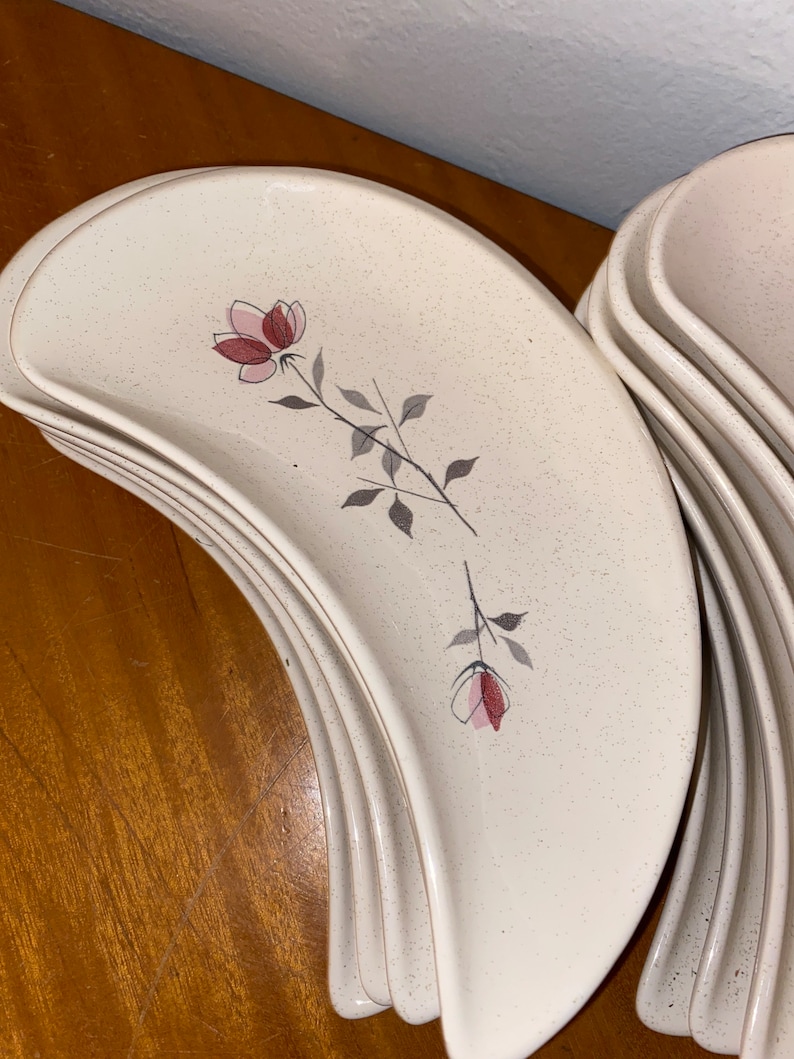 Franciscan Duet Crescent Plates - Etsy