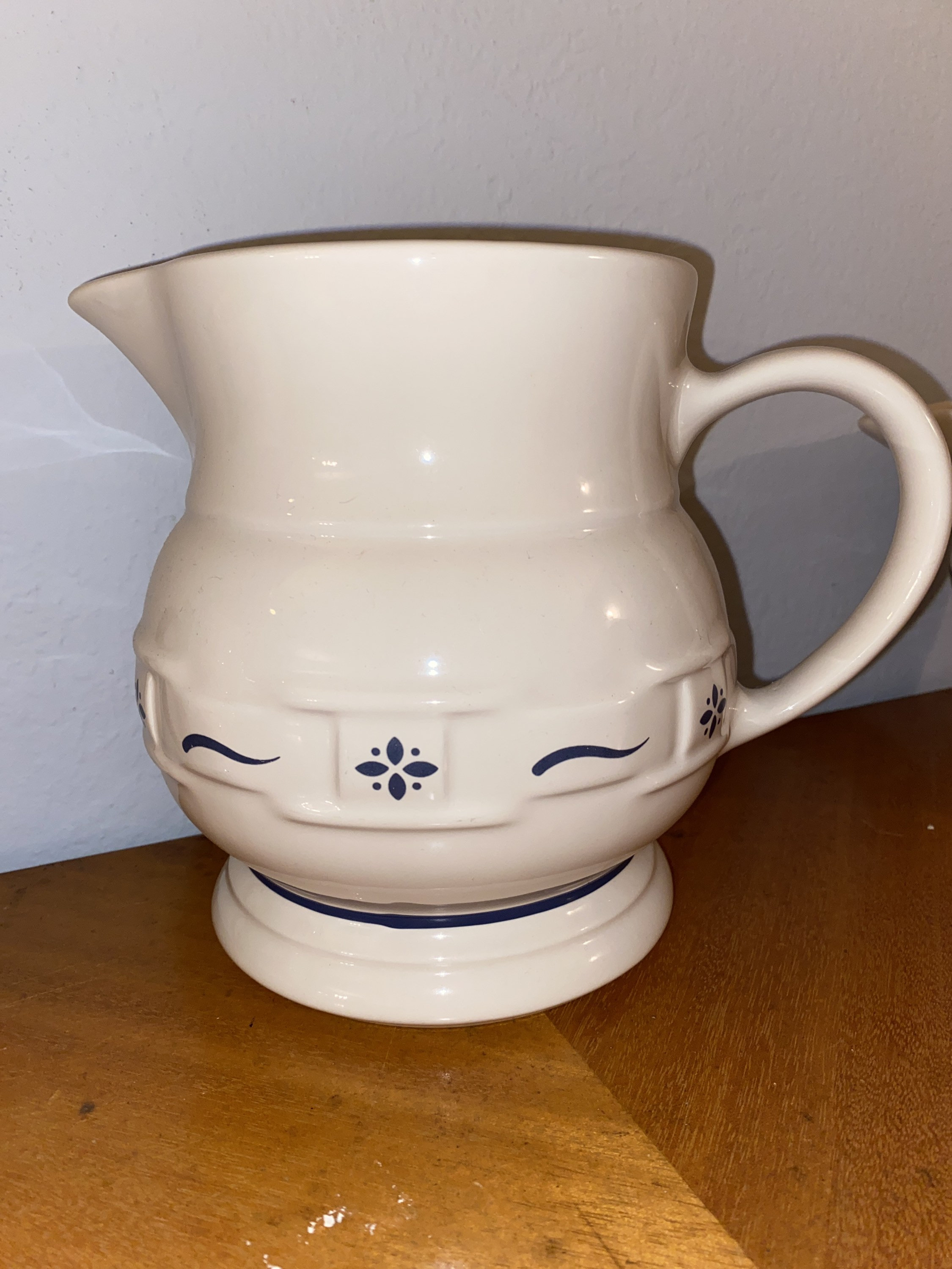 Longaberger Woven Traditions Blue Pitchers & Batter Bowl - Etsy
