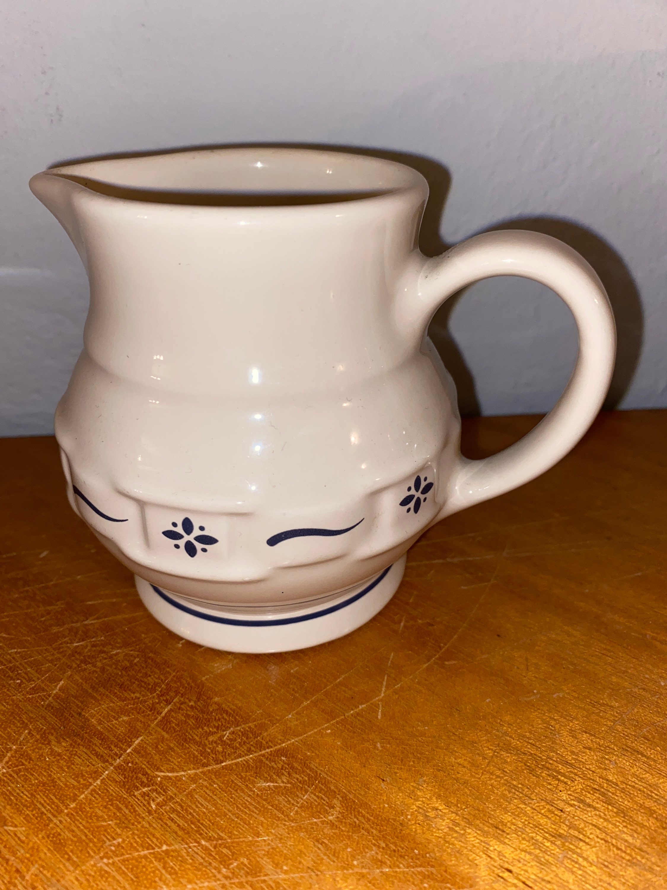 Longaberger Woven Traditions Blue Pitchers & Batter Bowl - Etsy