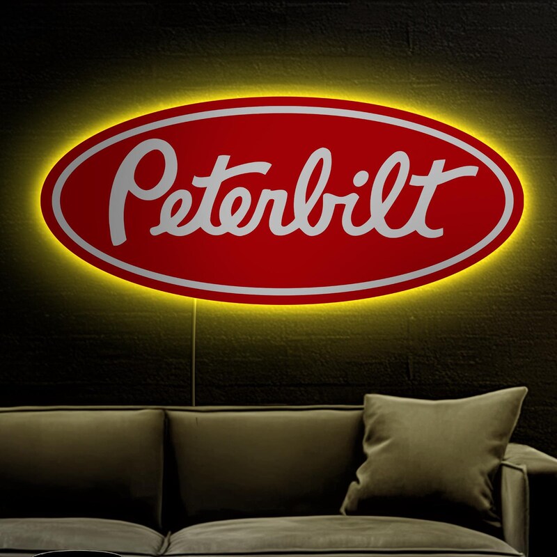 Peterbilt Lighted Sign - Etsy