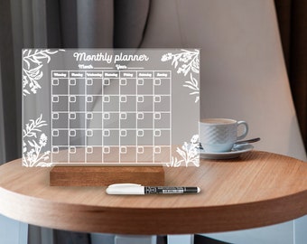 Dry Erase Calendar - Etsy
