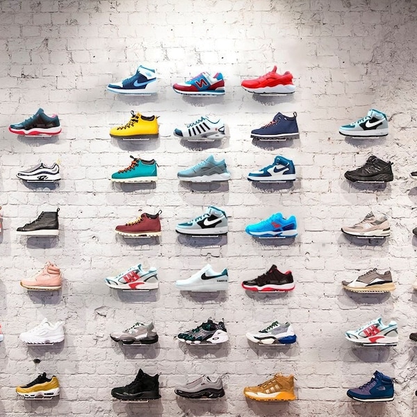 Floating Sneaker Displays, Floating Sneaker Shelves,shoe Wall Shelves ...