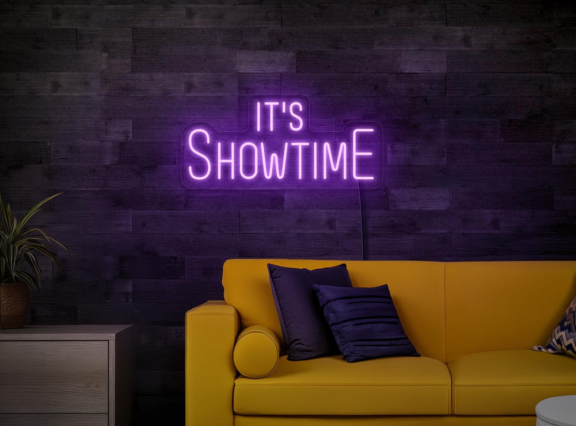 It's Showtime Neon Sign, Halloween Neon Sign, Spooky Neon Sign ...