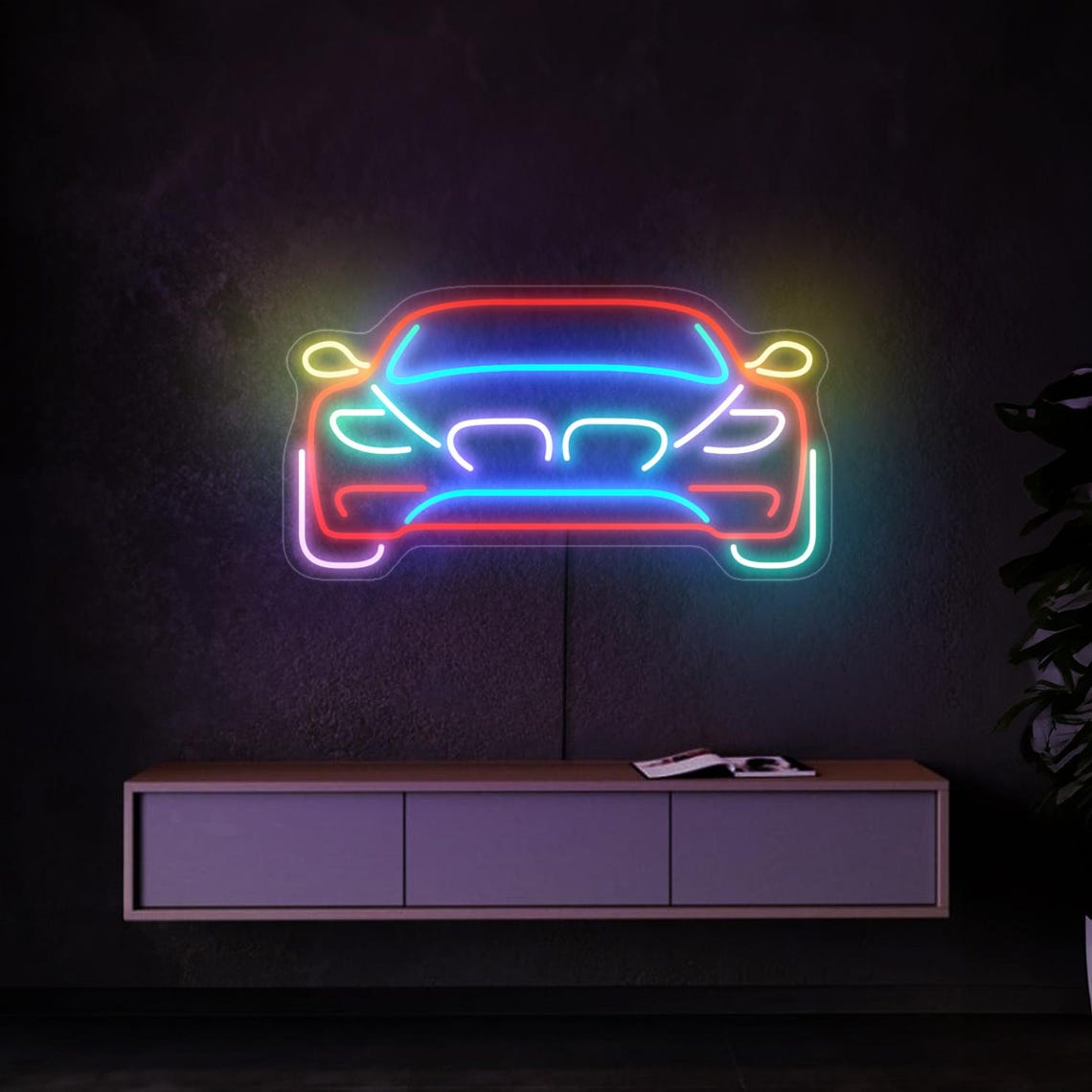 Car Neon Sign, Car Led Sign, Sport Car Sign, Car Light Sign, Car Lover ...