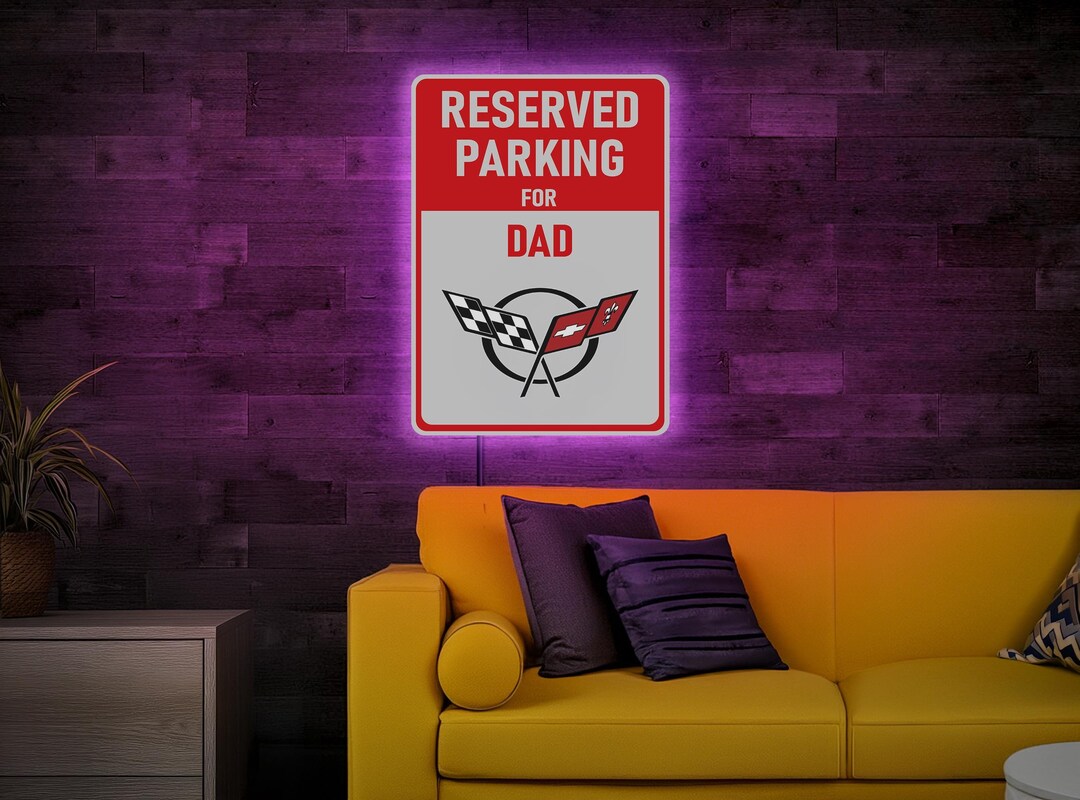 Reserved Parking Neon Sign, Custom Parking Led Sign, Personalized ...