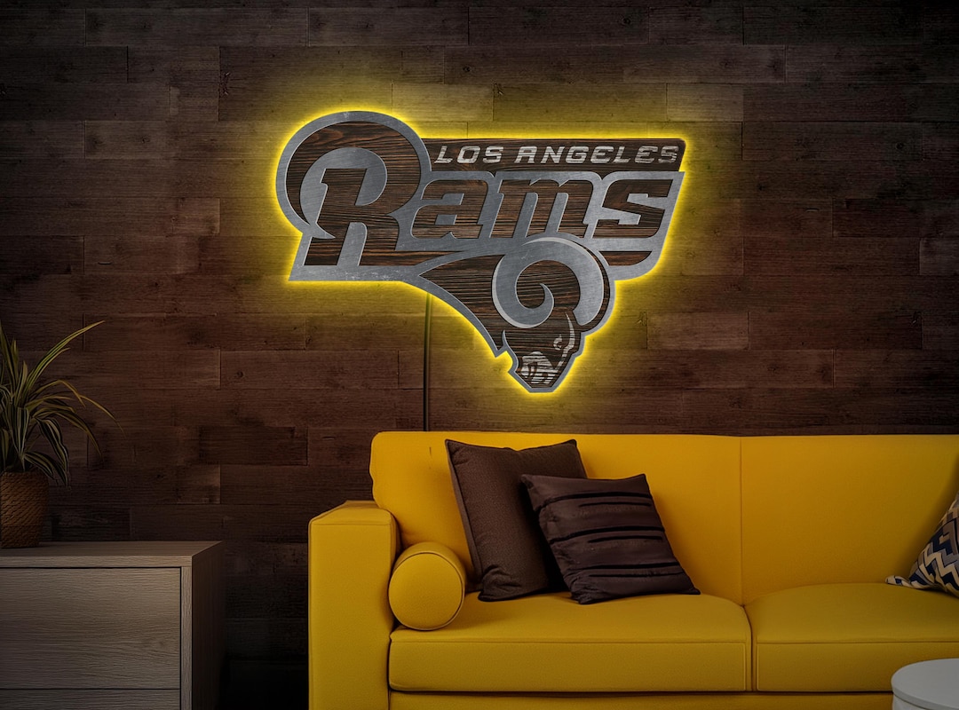 Los Angeles Rams Neon Sign, Los Angeles Rams Logo, Los Angeles Rams ...